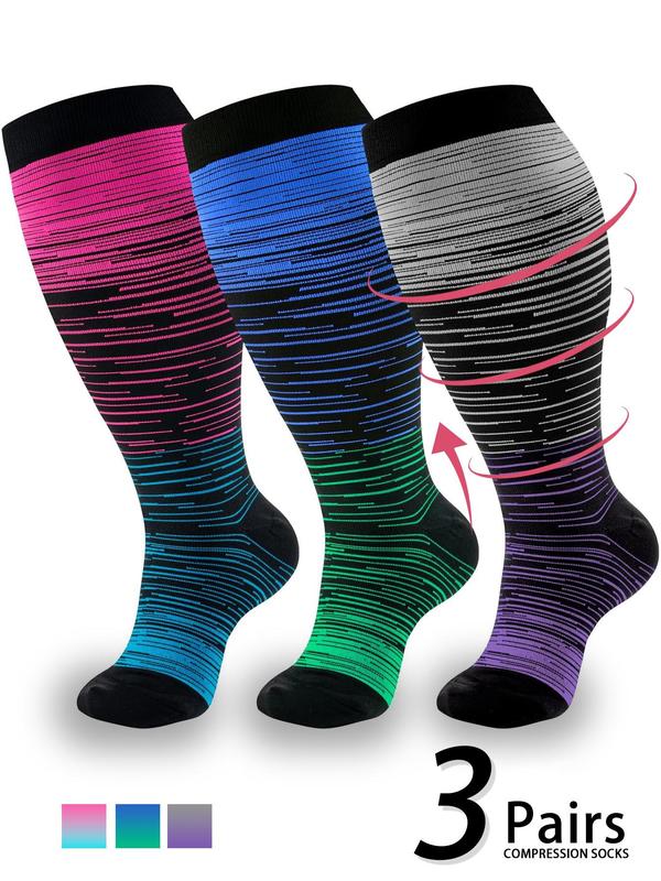 Unisex's Colorful Compression Socks, Sports Socks for Running, Nurses ...