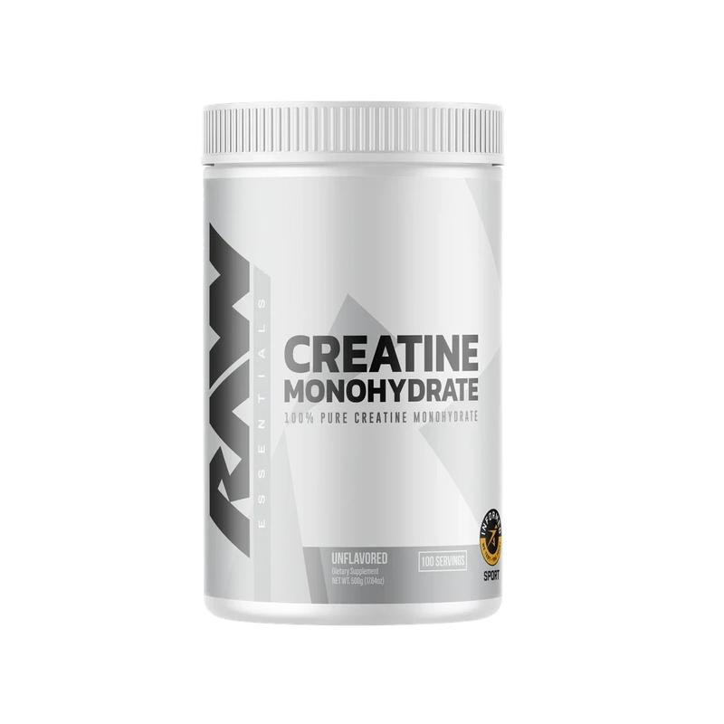 Raw Nutrition 100% Creatine Monohydrate - 100 Servings Pure Unflavored ...
