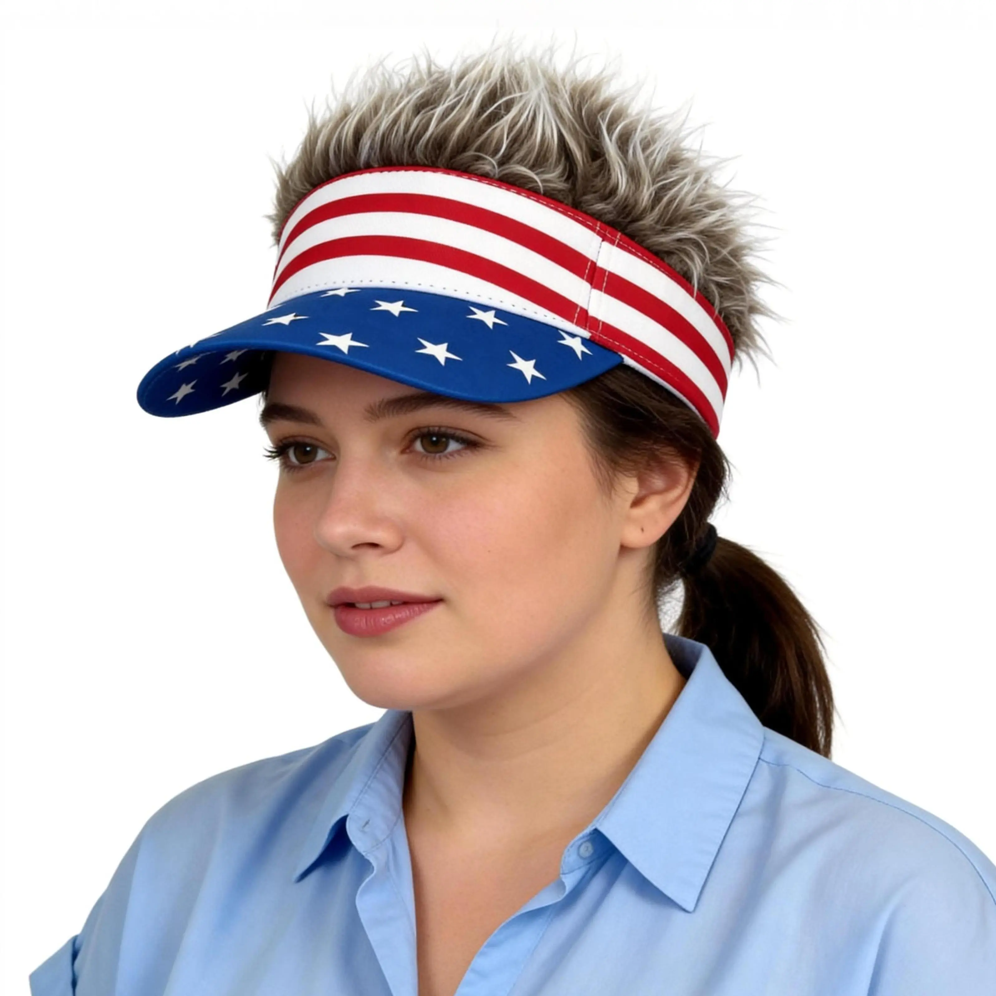 American Flag Wig Hat Celebrate 250 Years of American Heritage in Style ...