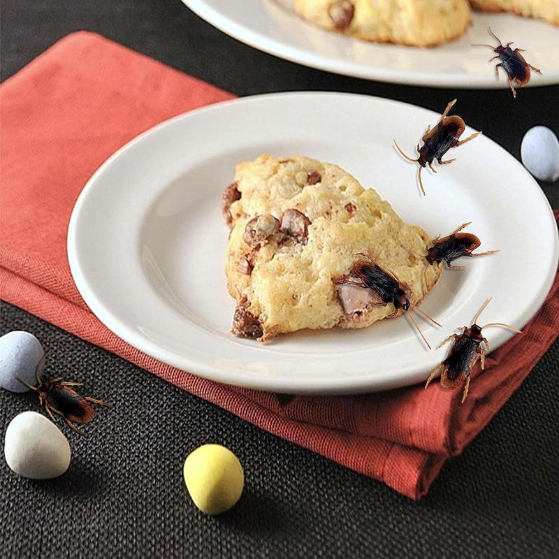 Ultra-Realistic Fake Cockroaches (15-Pack) - Lifelike Prank Toys for ...