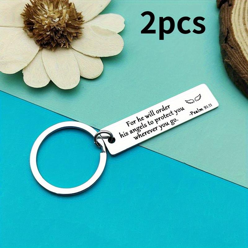 2pcs Christian Gifts for Women and Men, Keychains with Bible Verses ...