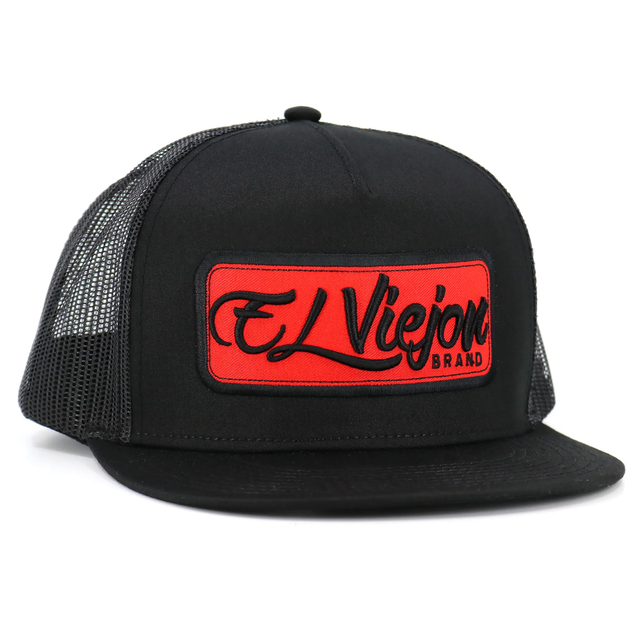 EVPatch Black (Red Patch) flat visor hat - TikTok Shop