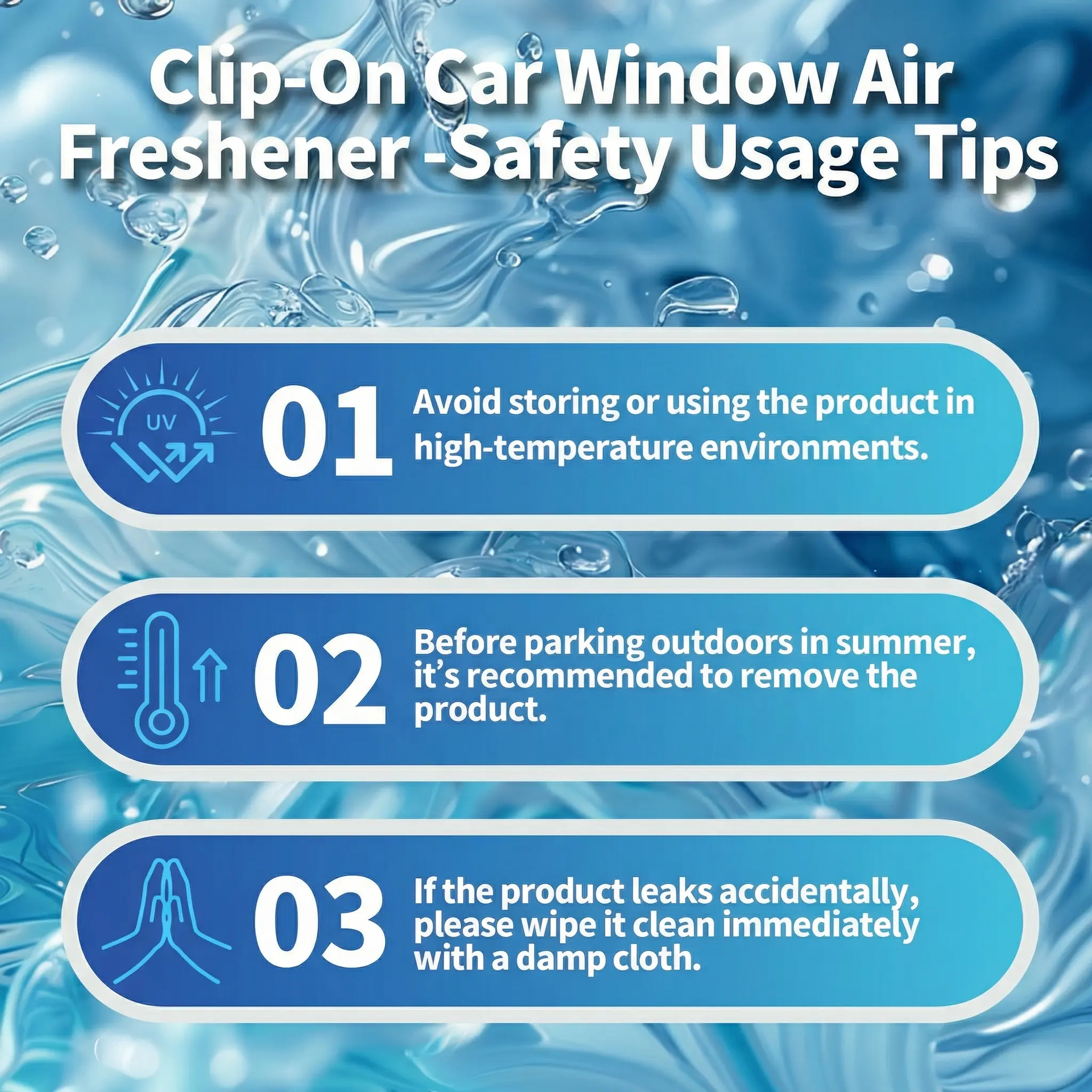 HUAFA Car Air Freshener Vent Clips – Long Lasting Fresh Scent, Odor ...