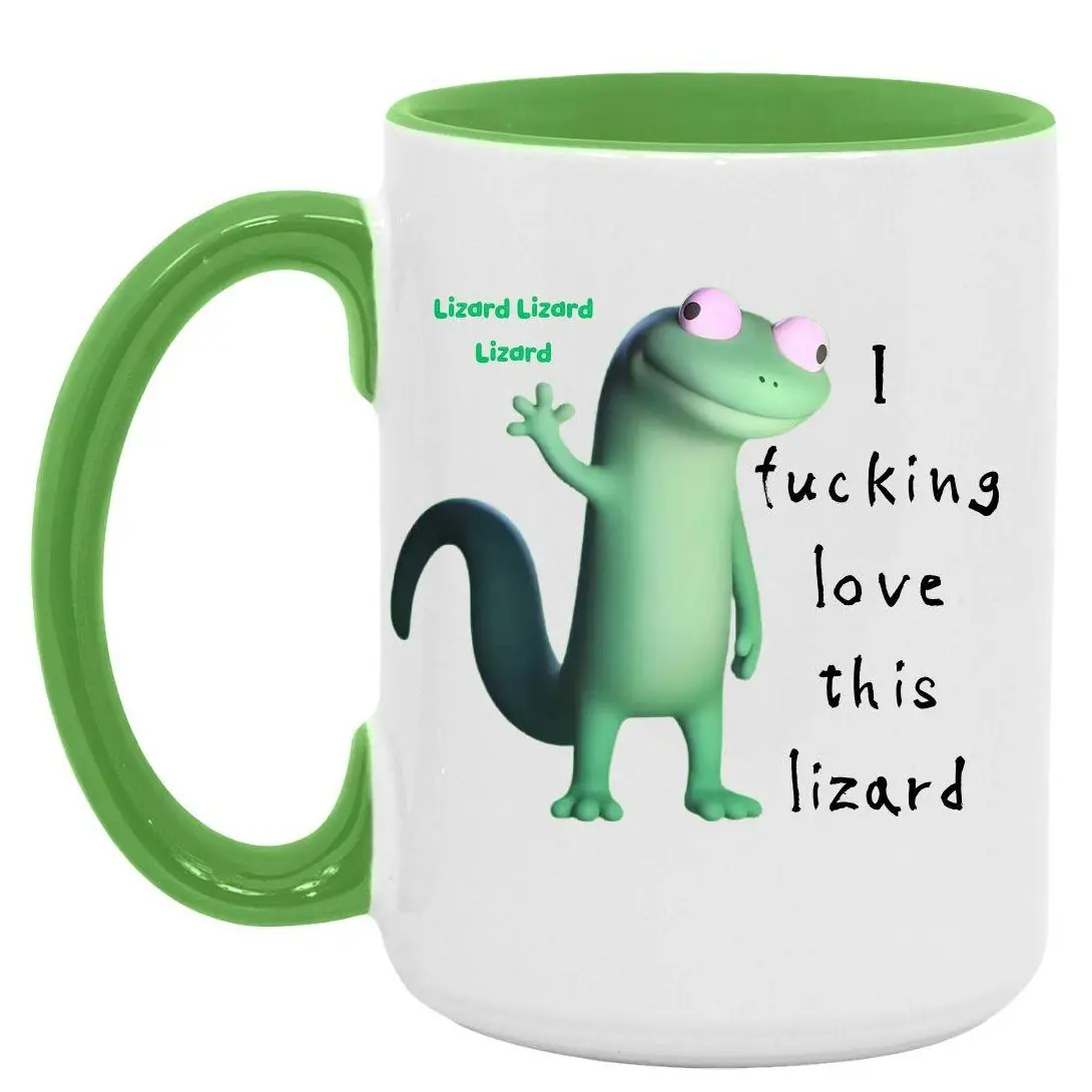 Lizard Meme Ceramic Mug, Meme Coffee Mug, Funny Gift, Trending Mug ...