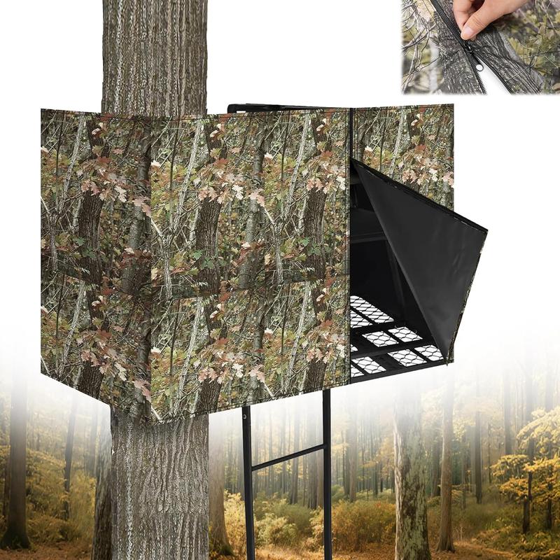 103"X37.5" Hunting Tree Stand Blinds for Deer Hunting Universal Camo ...