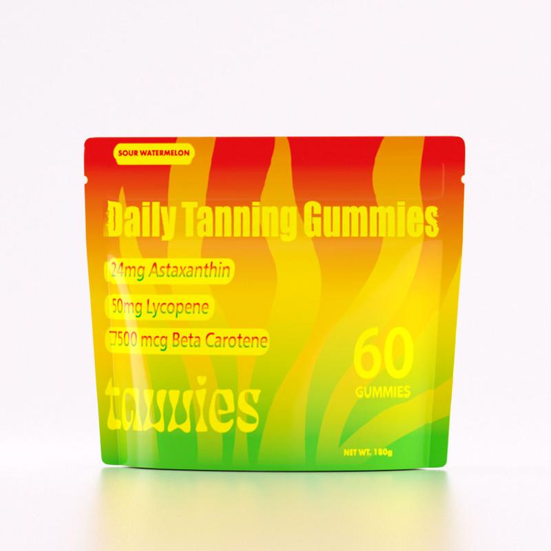 Daily Tanning Gummies, Natural Tanning Supplement with Astaxanthin ...