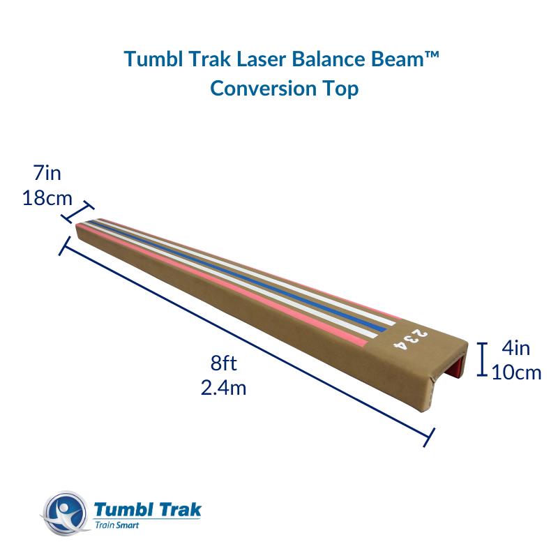 Tumbl Trak Laser Balance Beam 8-ft Conversion Top for Addie Beam & Low ...