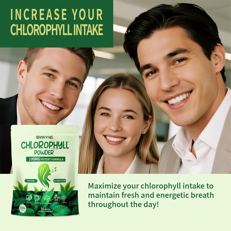 Swiyie Chlorophyll 100mg Potent Formula - 30 Pack Mint flavor of Edible ...