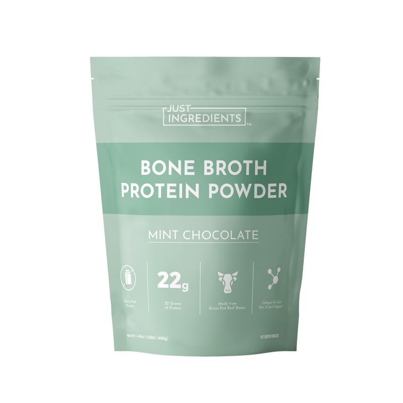 Just Ingredients Mint Chocolate Bone Broth Protein - 15 Servings ...