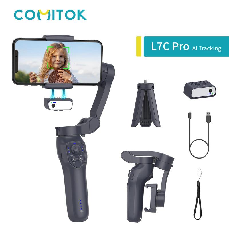 Comitok L7C PRO Gimbal Stabilizer For Smartphones, 3-Axis Phone Camera ...