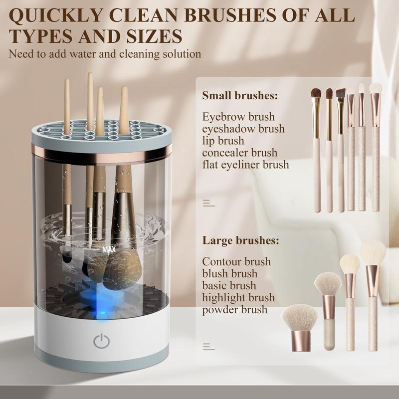 New Electric Makeup Brush Cleaner, Automatic Brush Washer, Makeup Brush ...