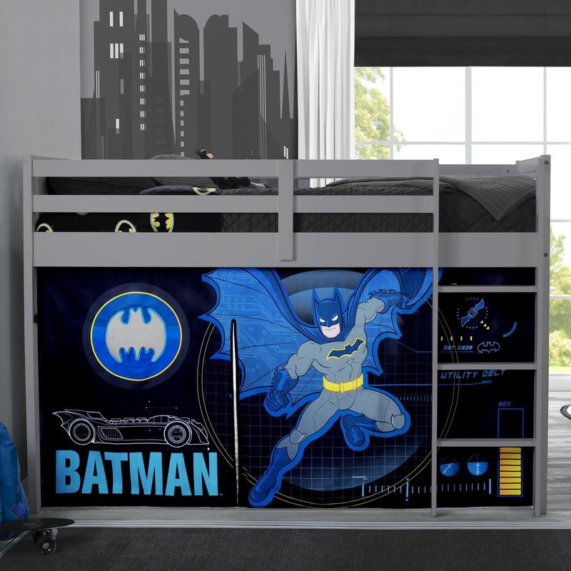 Batman Loft Bed Tent - Curtain Set for Twin Loft Bed (Bed Sold ...