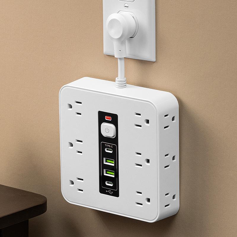16-in-1 multifunctional power strip combines sockets, surge protectors ...