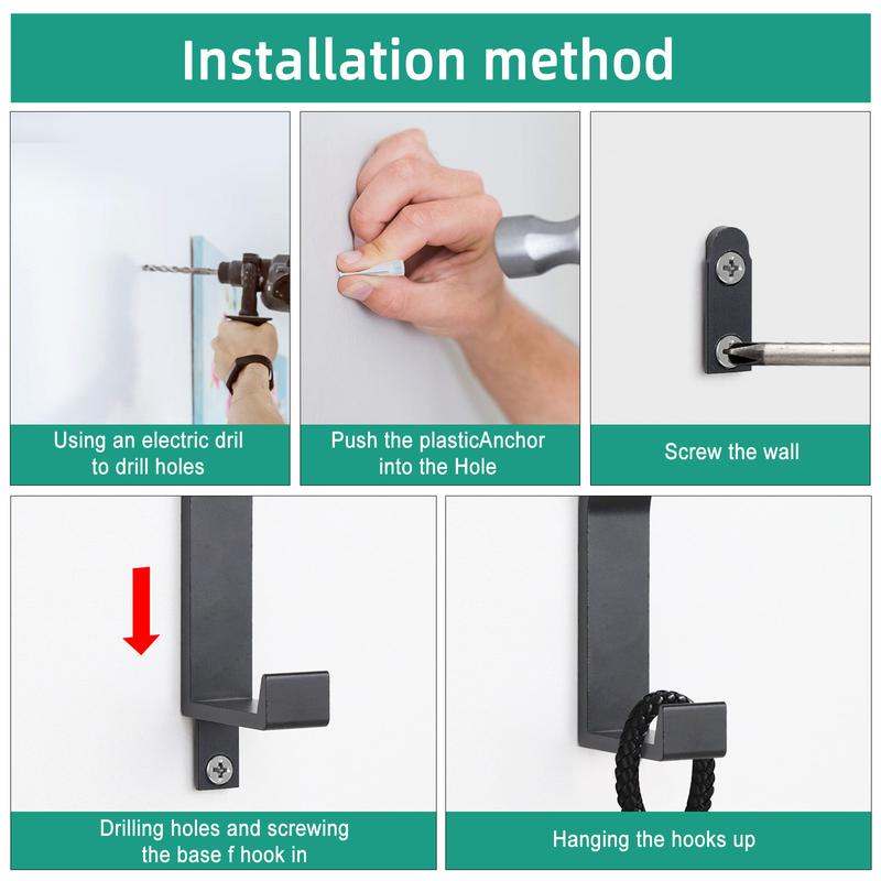 Black Hooks That Transform Your Space! Minimalist Design, Heavy-Duty ...