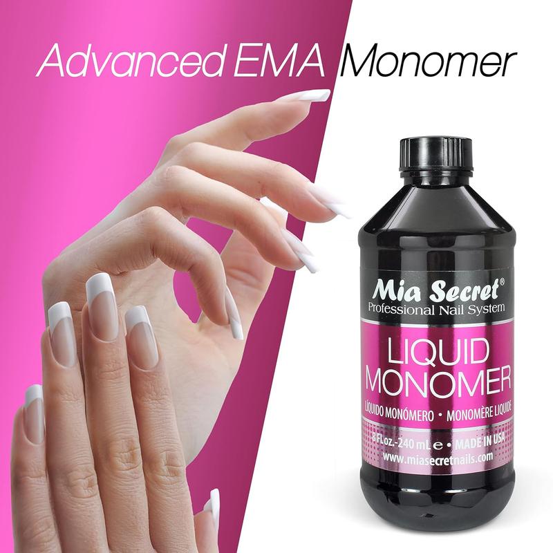 Mia Secret Liquid EMA Monomer - Professional Nail Liquid for Acrylic ...