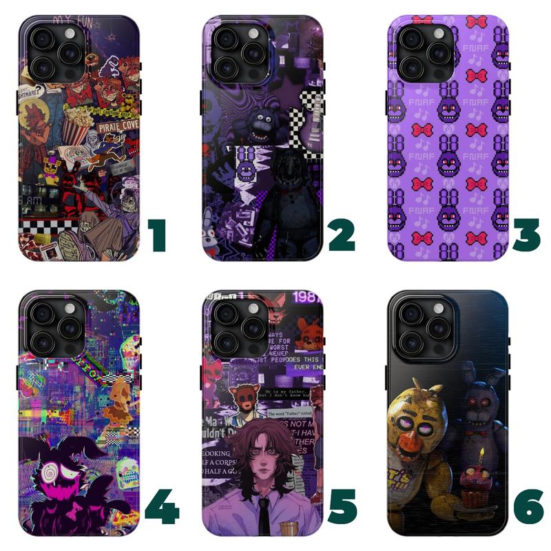 6 styles Ver6 FNaF 2 Phone Case – Bonnie Foxy Chica Freddy cases ...