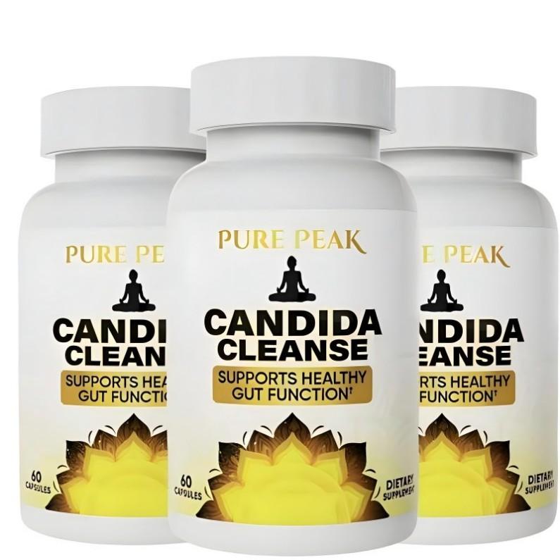 【Flash Sale 3 bottles]Pure Peak Natural Candida Cleanse - 60 Vegan ...
