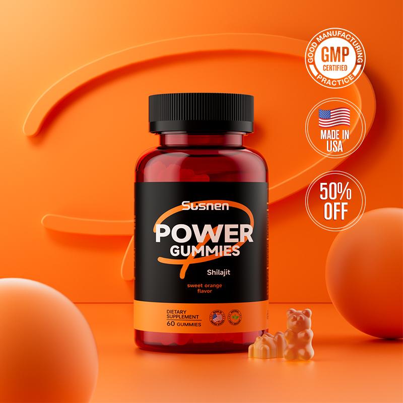 Susnen - POWER - Oyster Daily Dietary Supplement 60 Gummies Shilajit ...
