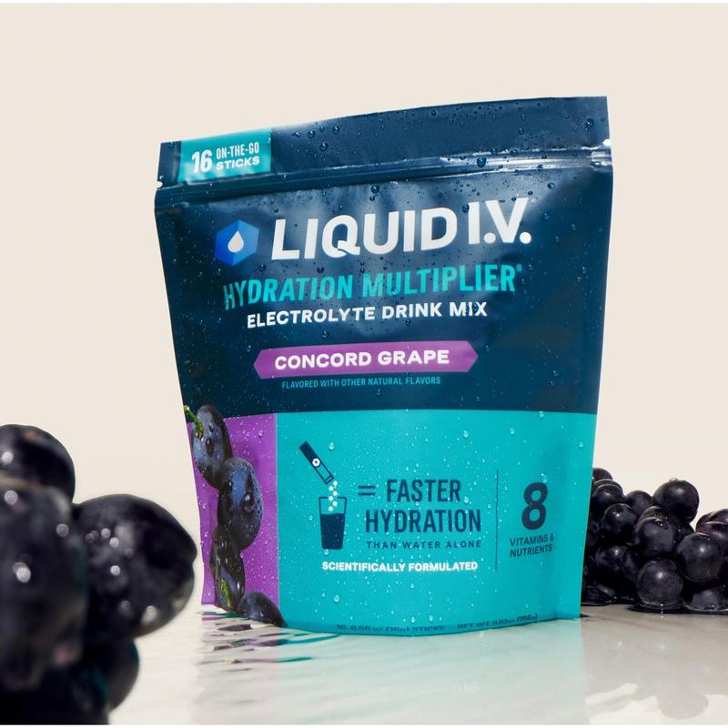 Liquid I.V. Hydration Multiplier - Concord Grape - Hydration Powder ...