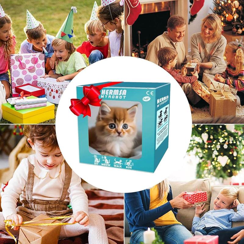 Interactive Robot Cat Toy - Realistic Plush Kitten Gift - TikTok Shop