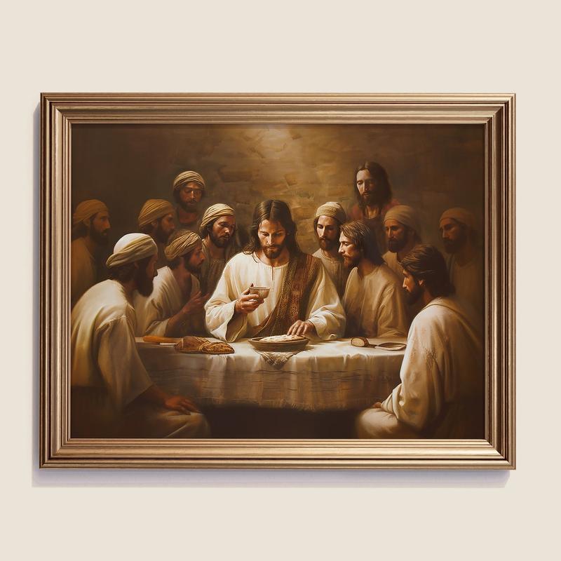 Unframed, Room Decor, Watercolor, Jesus Christ And the Last Supper ...
