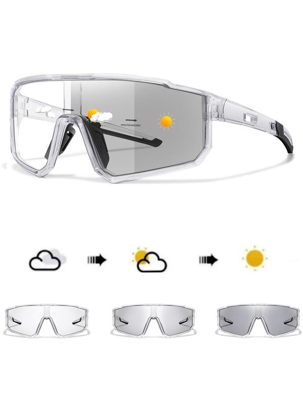 Men's Photochromic Sport Sunglasses, Color Change Cycling Glasses ...