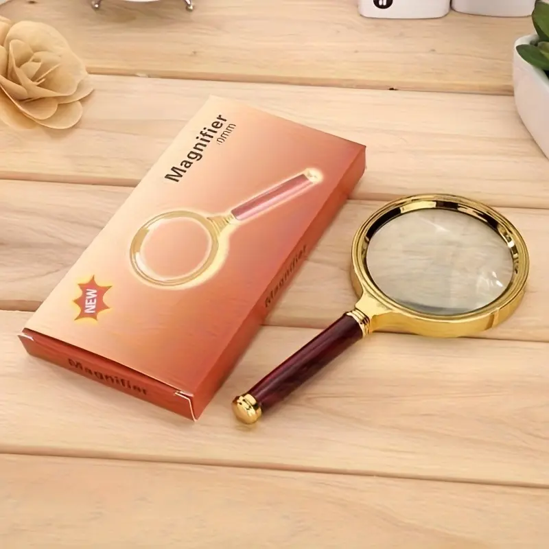 A Metal Portable Magnifying Glass with 50X High Definition, Suitable ...