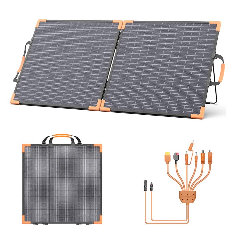 MHPOWOS 100W Bifacial Portable Solar Panel 20V Foldable Charger IP68 ...