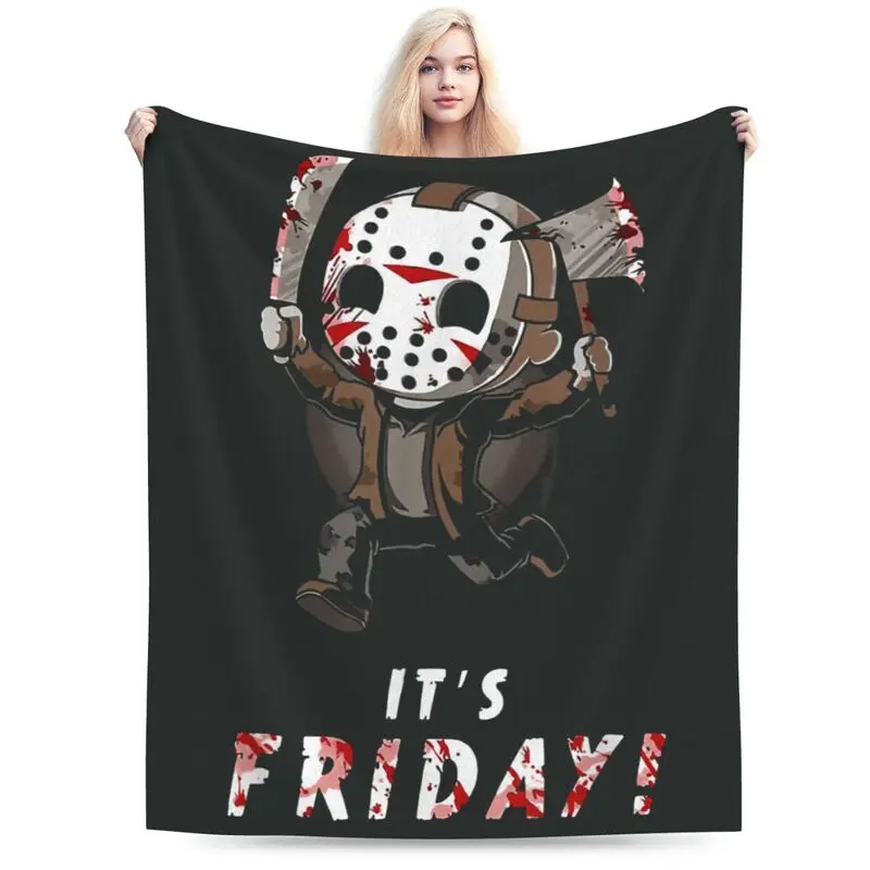 Horror Movie Blanket Jason Voorhees Blanket Super Soft Comfortable Warm ...