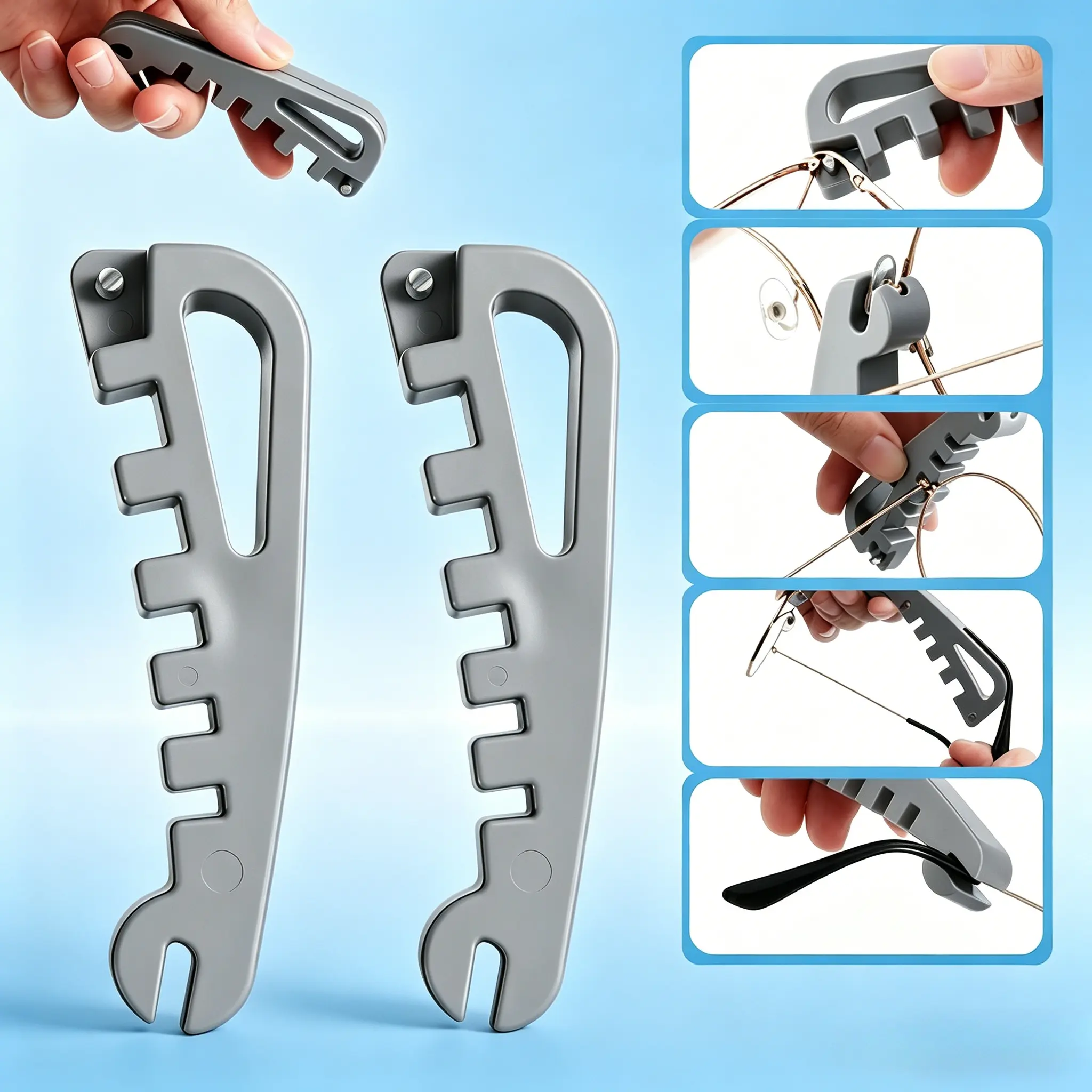 DIY Glasses Repair Tool Set 2PC | Frame Bender & Curvature Adjuster ...