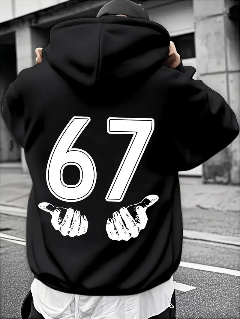 Funny 67 Number Meme Hoodie for Men Women Unisex Pullover with 67 Print ...