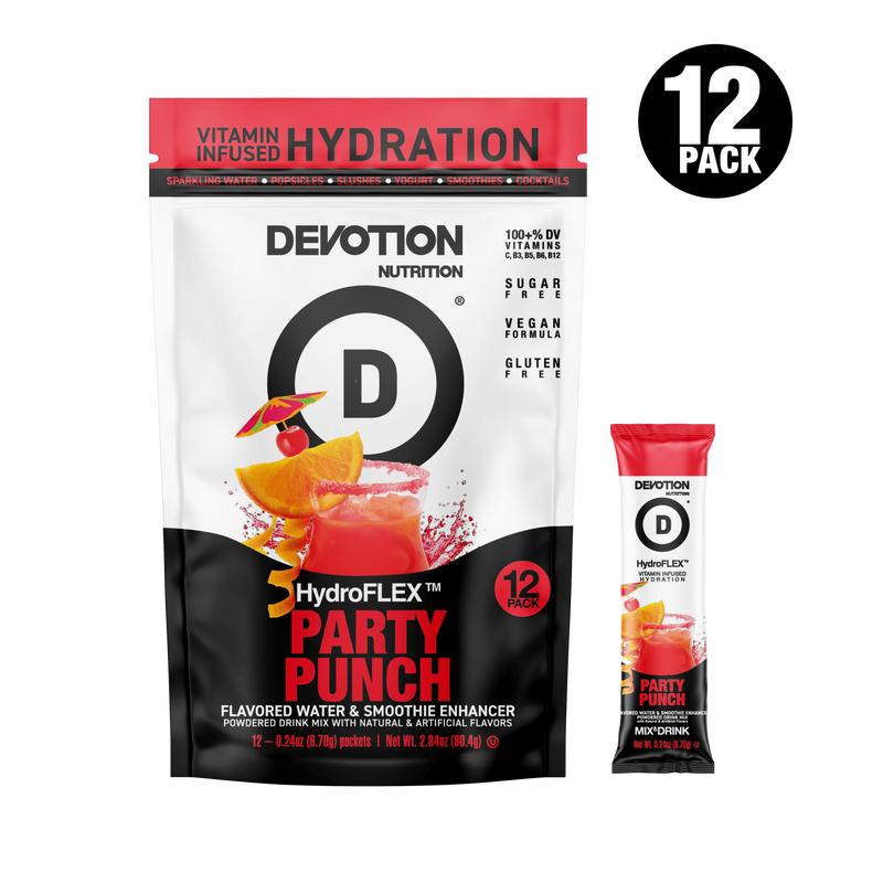HydroFLEX Vitamin Infused Hydration | 12-PK Party Punch, Water Flavors ...