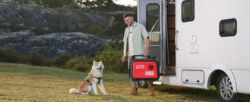 PowerSmart 3600 Watt Quiet Portable Inverter Generator, RV Ready 30A ...
