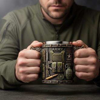 Retro military outdoor 3D mug, American holiday gift 250th anniversary ...