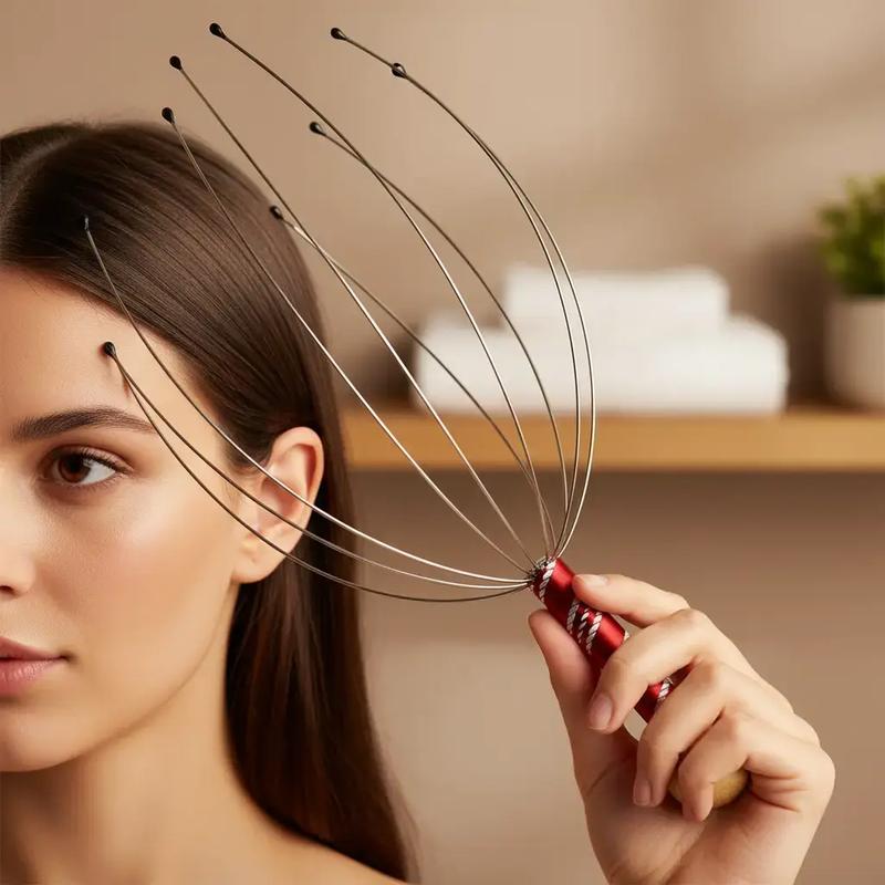 Head Massager, Handheld Octopus Shaped Massager, Head Scalp Massaging ...
