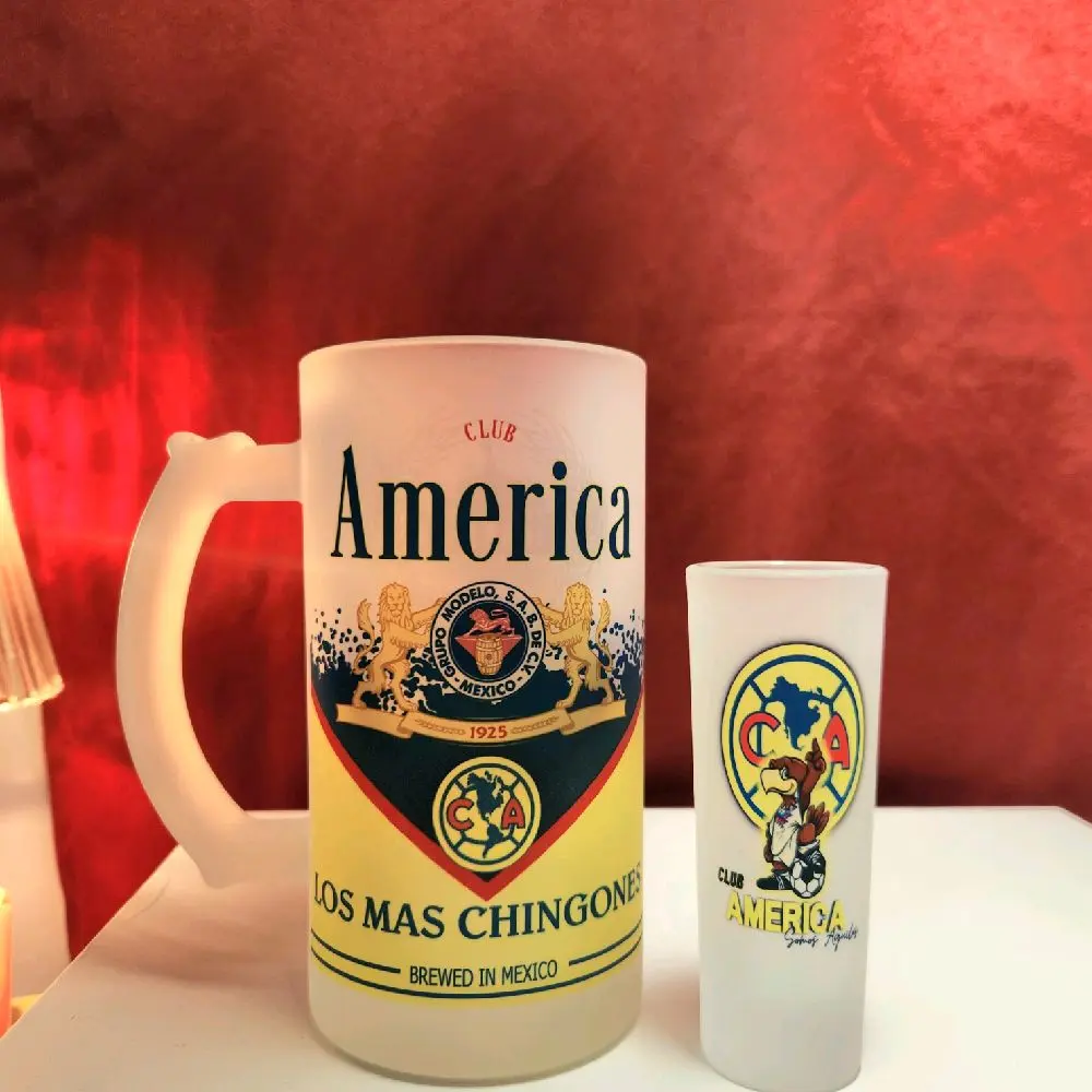 Set of Two Glasses One 16oz and a 3oz Frosted Design - TikTok Shop