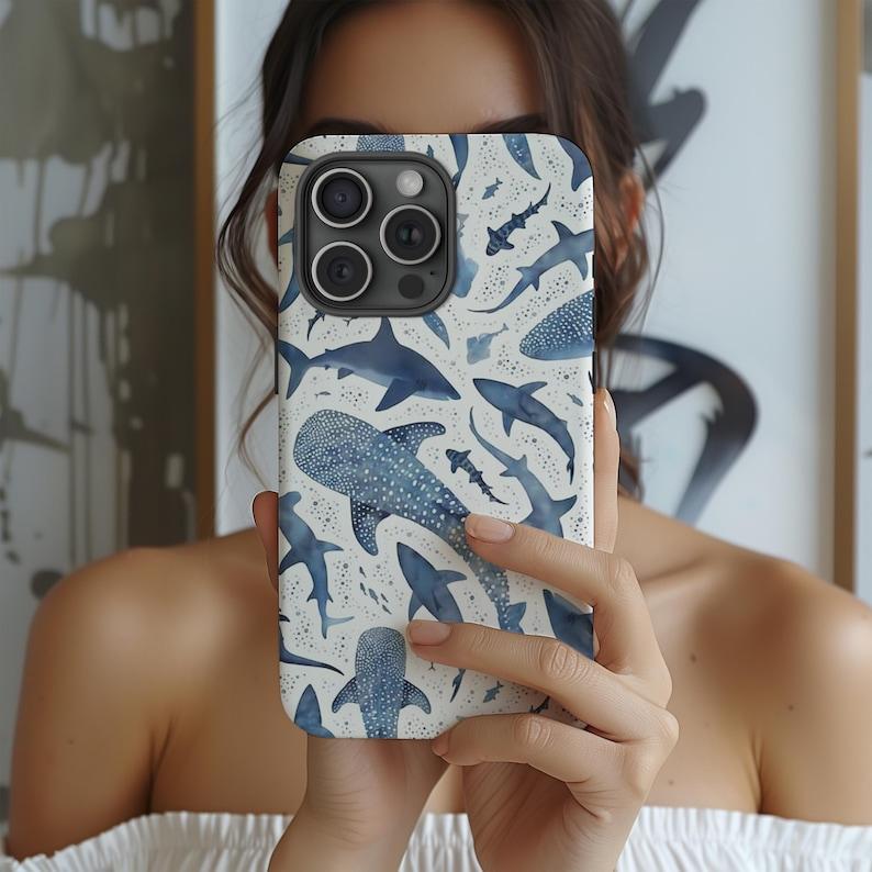 Whale Shark Phone Case For iPhone 16 15 14 13 12 11 Pro Max X XS XR ...