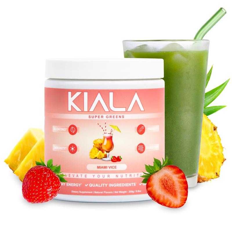 Kiala Nutrition Super Greens Miami Vice Flavor Organic Green - TikTok Shop