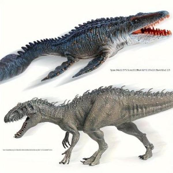 Savage Indominus Rex Mosasaurus Action Figures And Tyrannosaurus ...