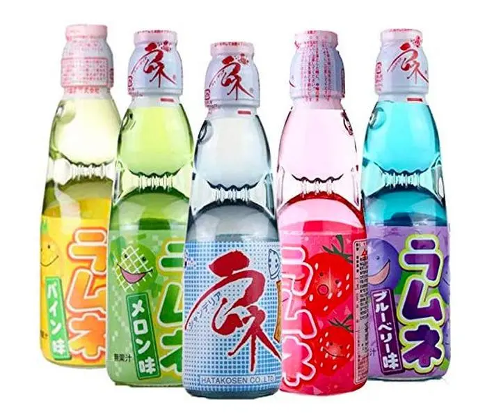 Ramune Japanese Soda Variety 6 Pack-Hata Bin-Iri Multiple Flavors ...