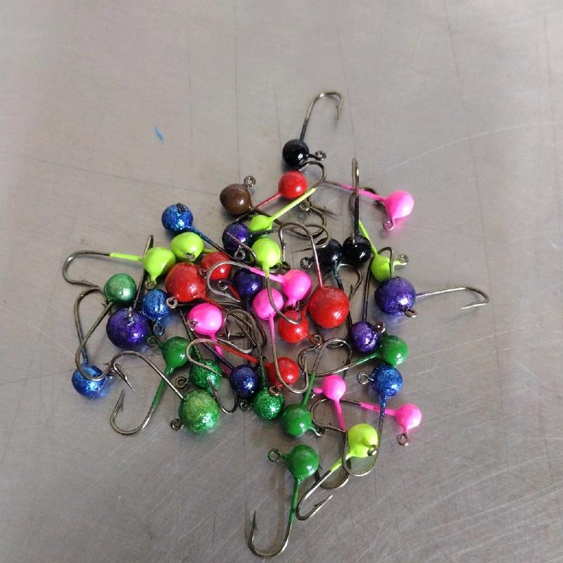 12 - Pack - 1/80 - 1/4 oz shankless jig heads. perfect for tying your ...