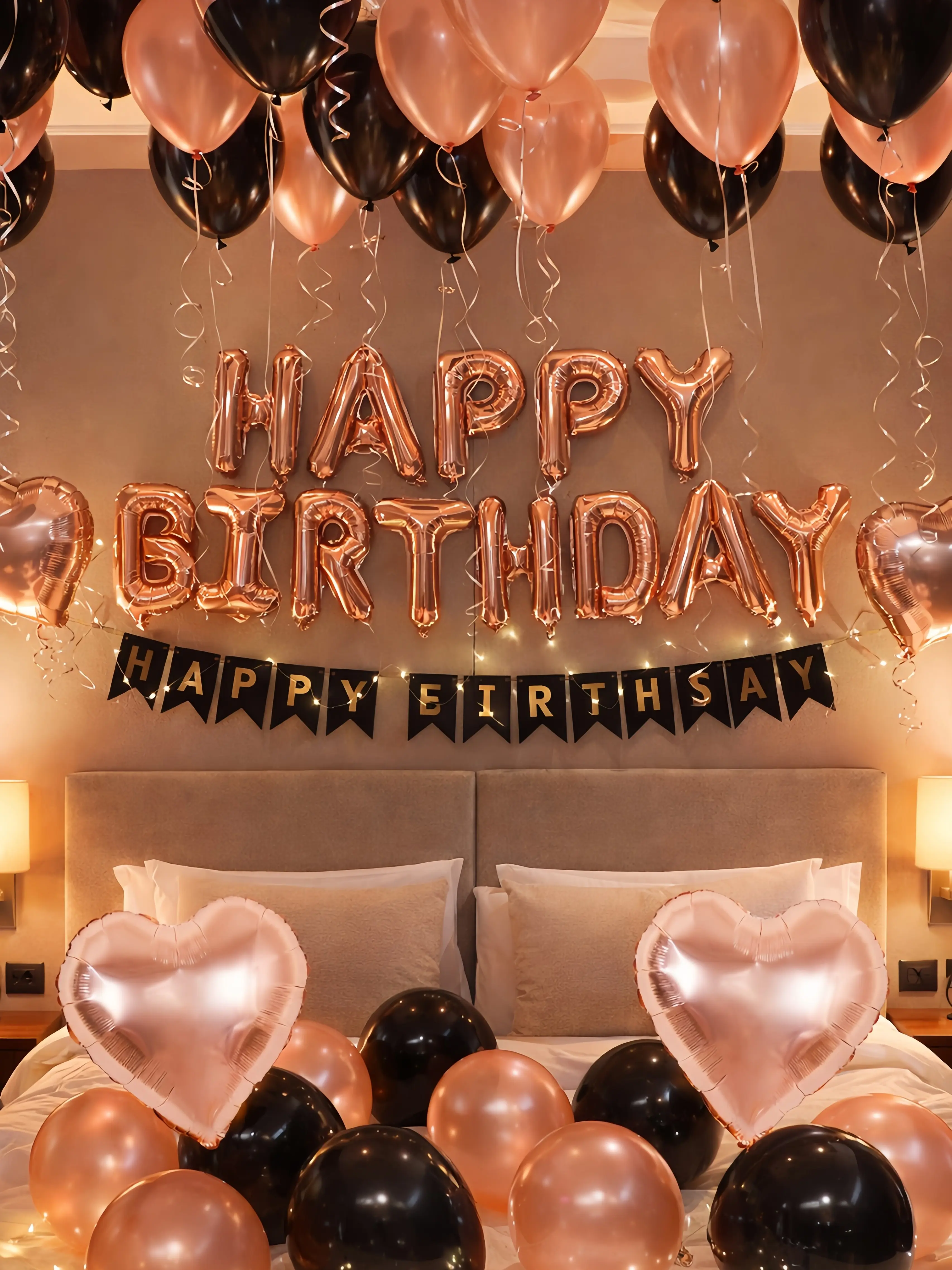 Easy Birthday Room Setup Balloon Kit – 16 Inch Happy Birthday Letter ...