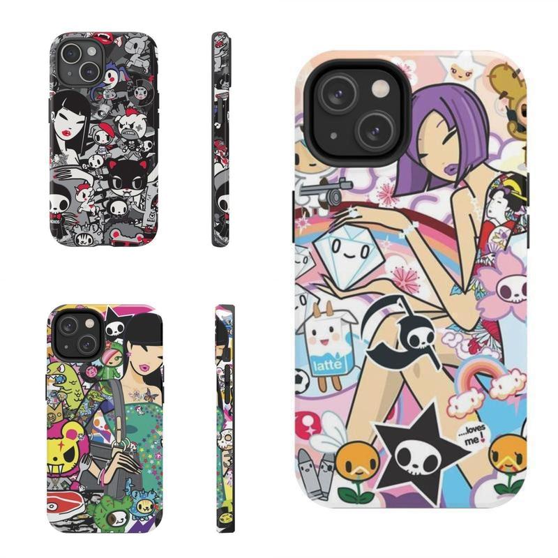 Tokidoki Colorful Doodle Design Phone Case -Retro Collage Japanese ...