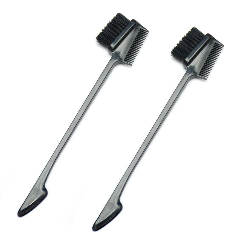 5 Pack Styling Edge Combs Double Sided Edge Brushes for Edge and Back ...
