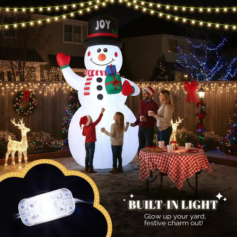 VINGLI 12FT Tall Lighted Christmas Inflatable Decoration, Inflatable ...