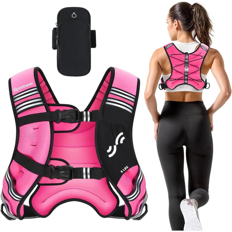 Sportneer Weighted Vest for Men Women: 8lbs/12lbs/15lbs/20lbs/25lbs ...