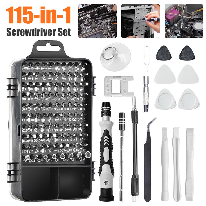 115 in 1 Precision Screwdriver Sets Computer Tool Kit, Electronics ...