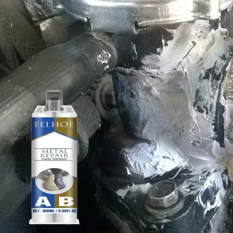 EELHOE Metal Repair Glue (2 Counts), Quick Drying & High Temperature ...