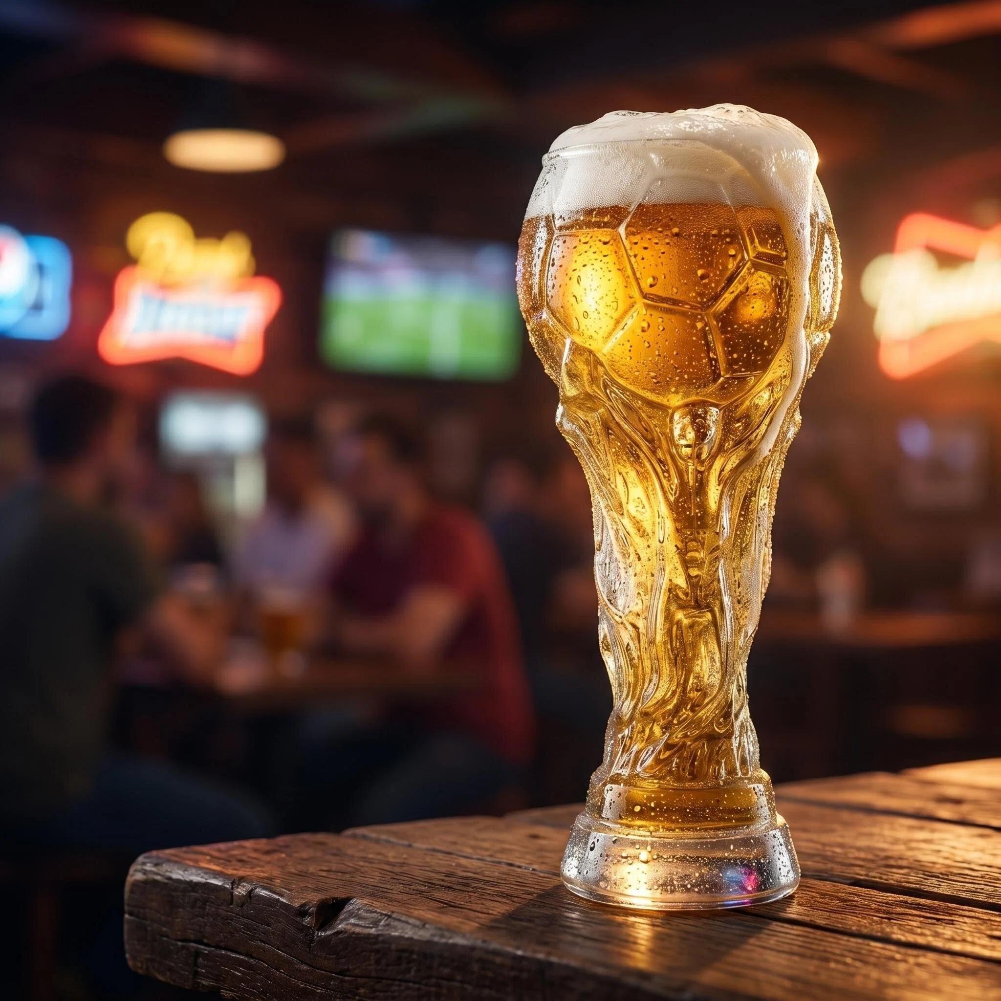 27oz/20oz Football Party Glass Cup, made of glass, features a ...