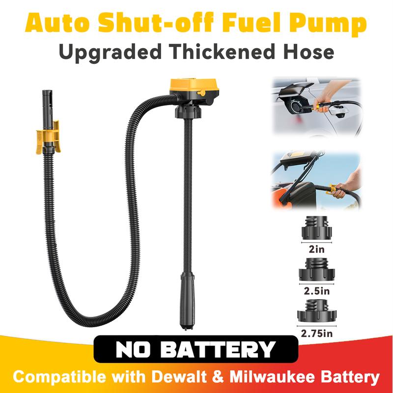 Automobile Fuel Transfer Pump Compatible with DeWalt 20V & Milwaukee ...